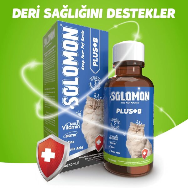 Solomon Plus+B Kediler İçin Tüy Sağlığını Destekleyici Multivitamin ...